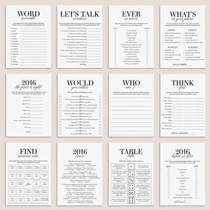Class Reunion Games & Activities To Print At Home | Fun Reunion Ideas ...