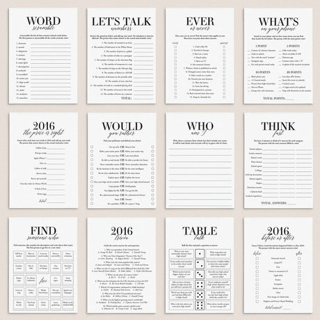 Class Reunion Games & Activities To Print At Home | Fun Reunion Ideas ...