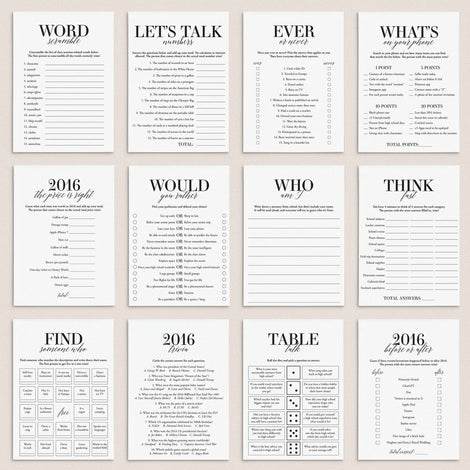 Class Reunion Games & Activities To Print At Home | Fun Reunion Ideas ...