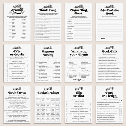 Book Club Games Printable | Reading Group Games & Activities – LittleSizzle