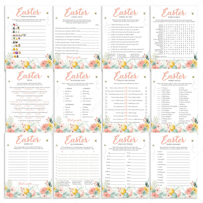 Spring Games and Activities Printable | Springtime Ideas for All Ages ...