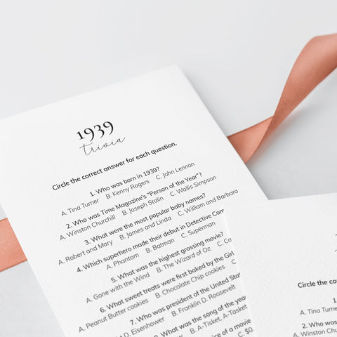 1939 Quiz and Answers Printable | All About The Year 1939 Trivia ...