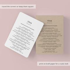 1944 Quiz and Answers Printable | All About The Year 1944 Trivia ...