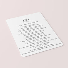 1973 Quiz and Answers Printable | All About The Year 1973 Trivia ...