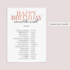 Modern Blush Birthday Games for Her Printable | Instant Download ...