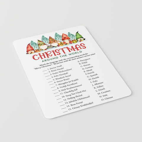 Printable Merry Christmas Around The World Game with Answers – LittleSizzle