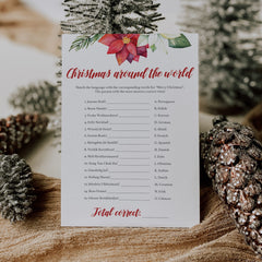 Christmas Around The World Game Printable | Instant Download – LittleSizzle