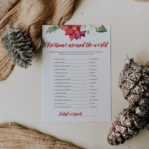 Christmas Around The World Game Printable | Instant Download – LittleSizzle