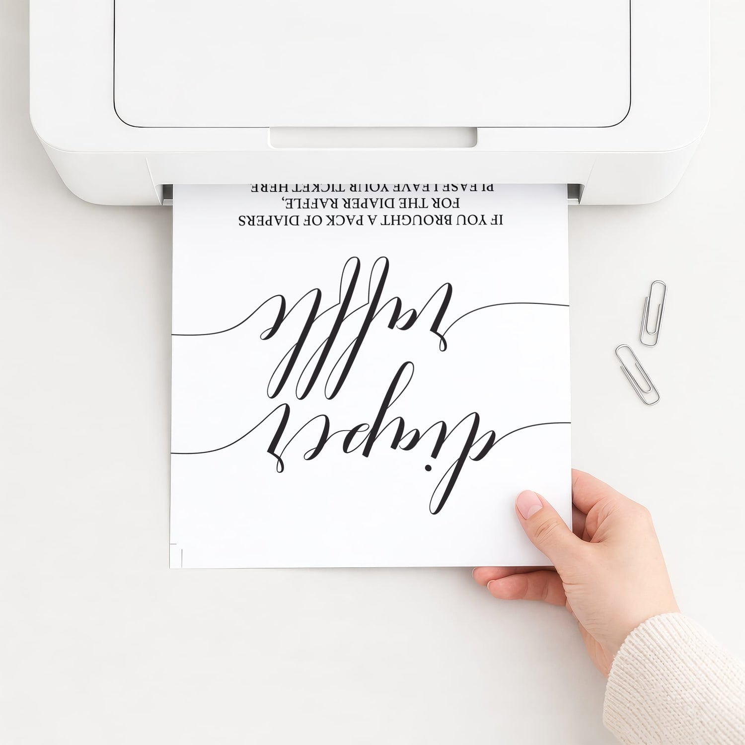 Diaper Raffle Sign for Baby Shower | Editable template – LittleSizzle