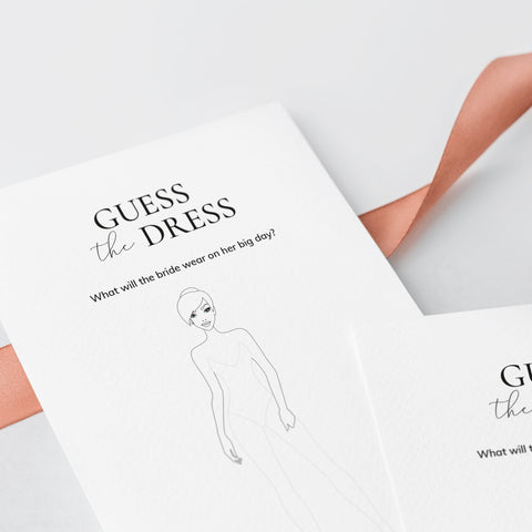 Guess The Wedding Dress Game Printable | Best Wedding Shower Games ...