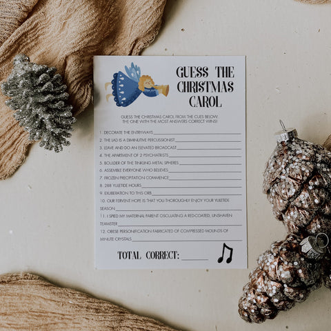 Guess The Christmas Song Printable | Instant Download – LittleSizzle