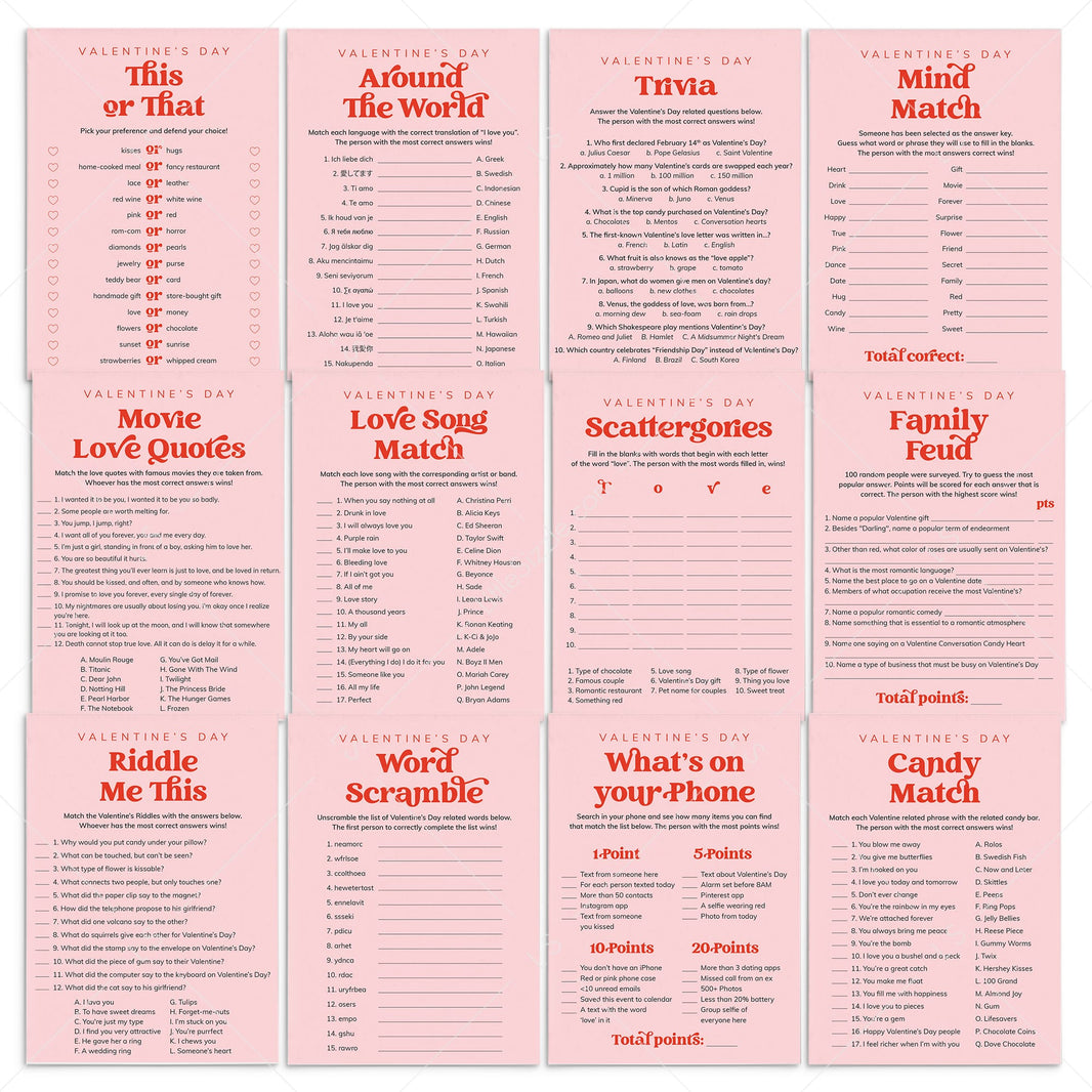 Valentine's Day games | Virtual Valentine's Day party games | Download ...