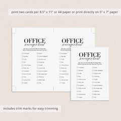 Office Scavenger Hunt Cards Printable | Instant Download – LittleSizzle