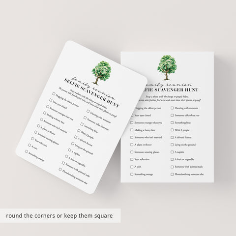 Family Reunion Scavenger Hunt Instant Download | Fun Family Reunion ...