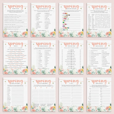 Spring Games and Activities Printable | Springtime Ideas for All Ages ...