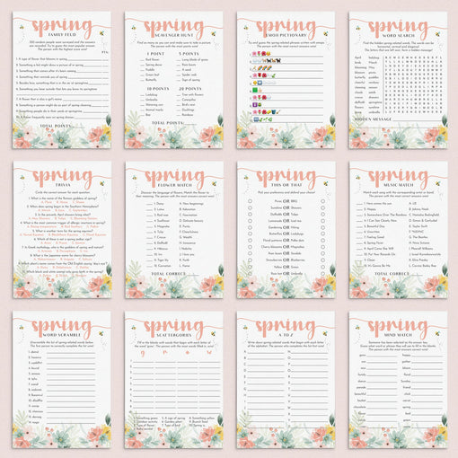 Spring Games and Activities Printable | Springtime Ideas for All Ages ...