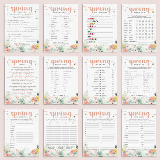Spring Games and Activities Printable | Springtime Ideas for All Ages ...