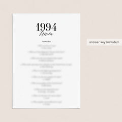 1994 Fun Facts Quiz with Answers Printable | 1994 Pop Culture Trivia ...