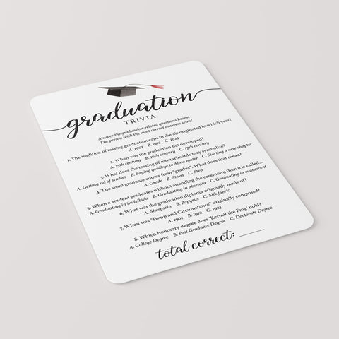 Graduation Trivia Questions and Answers | Printable – LittleSizzle