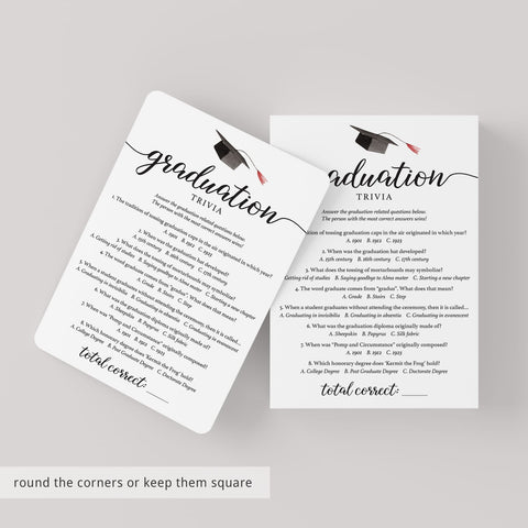 Graduation Trivia Questions and Answers | Printable – LittleSizzle