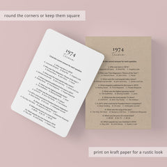 1974 Quiz and Answers Printable | All About The Year 1974 Trivia ...