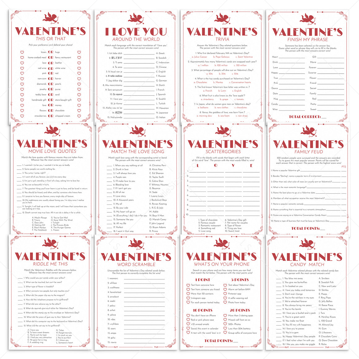 Valentine's Day games | Virtual Valentine's Day party games | Download ...