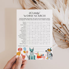 Dog Breed Word Search with Answer Key Printable | Dog Party Game Ideas ...