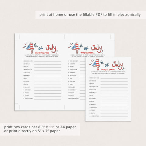 Independence Day Party Games Package | Print at Home or Play Online ...