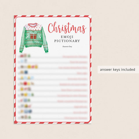 Ugly Sweater Party Games Bundle Printable | 3 Digital Christmas Games ...