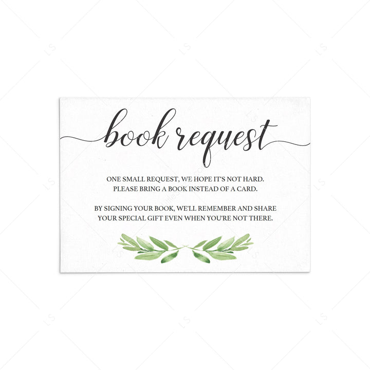 Editable book request cards | Printable baby shower bring-a-book ...