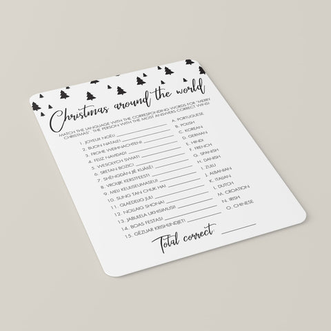 Holiday Party Game: Merry Christmas Around The World Printable ...