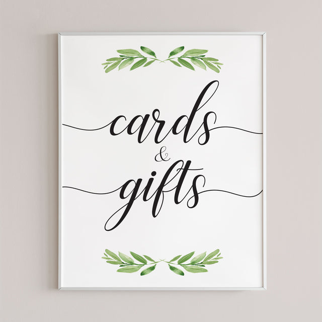 Printable Cards & Gifts signs | Instant download gift table signs ...