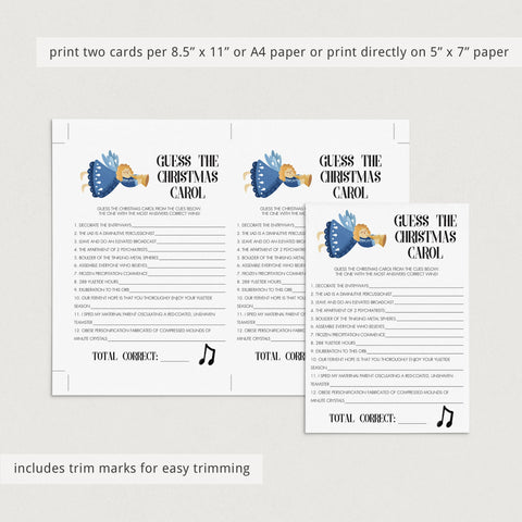 Guess The Christmas Song Printable | Instant Download – LittleSizzle