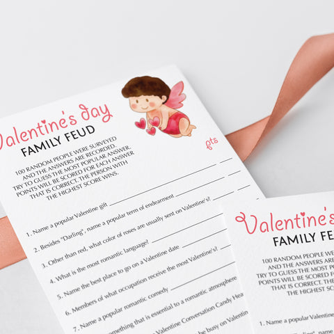 Valentine Game Family Feud Printable | Answer Key Included – LittleSizzle