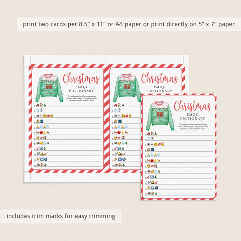 Ugly Sweater Party Games Bundle Printable | 3 Digital Christmas Games ...