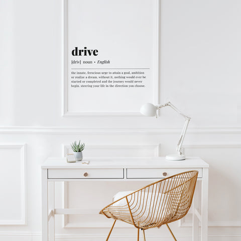 Drive Definition Print | Motivational Wall Art | Instant Download ...