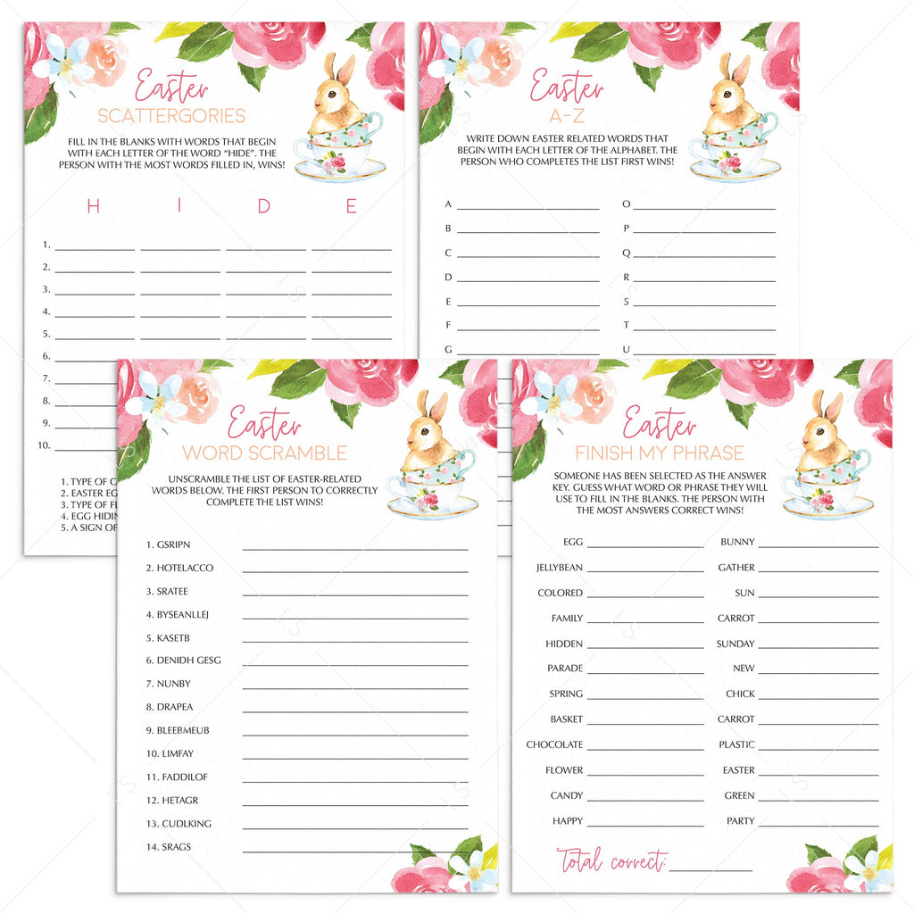 (Virtual) Easter Games and Activities For Kids | Instant Download ...