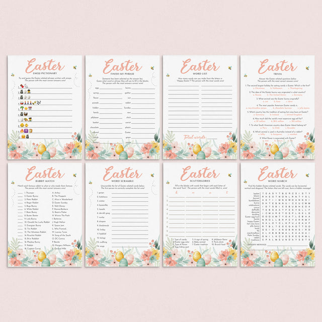 Easter Games and Activities for Kids & Adults | Printable & Virtual ...