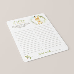 Happy Easter Word List Game | Printable & Virtual | Instant Download ...