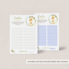 Happy Easter Word List Game | Printable & Virtual | Instant Download ...