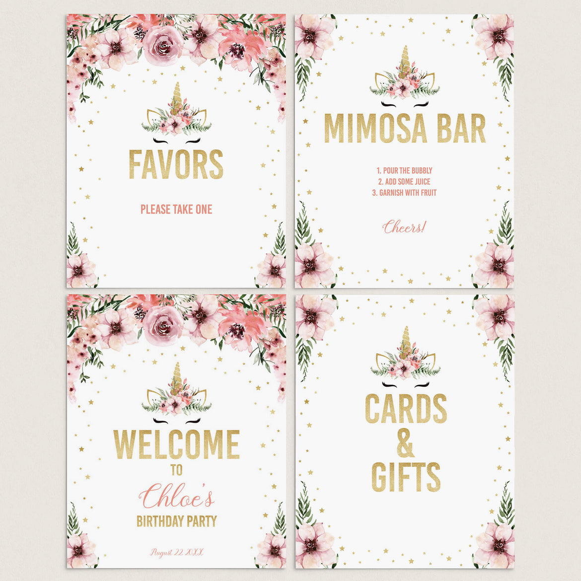 Printable Birthday Party Decoration Bundles | Instant download ...