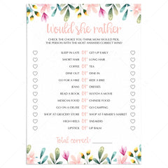 Fun Mother's Day Activity (for Zoom) | Would She Rather | Download ...