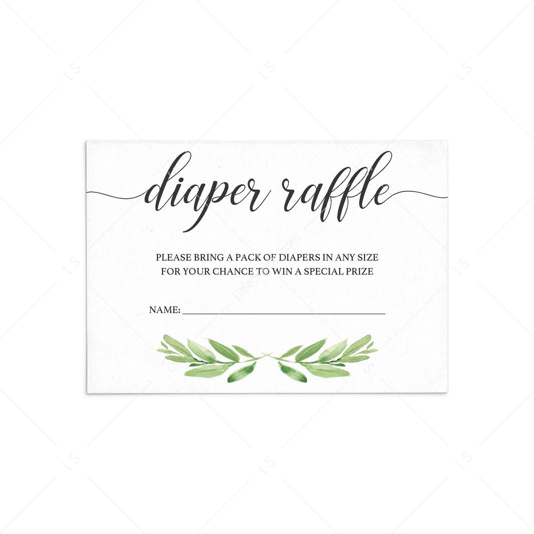 Editable baby shower diaper raffle tickets. Download, edit and print ...