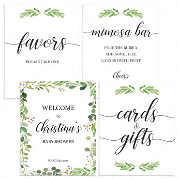 Printable baby shower signs | DIY baby shower decorations | Instant ...