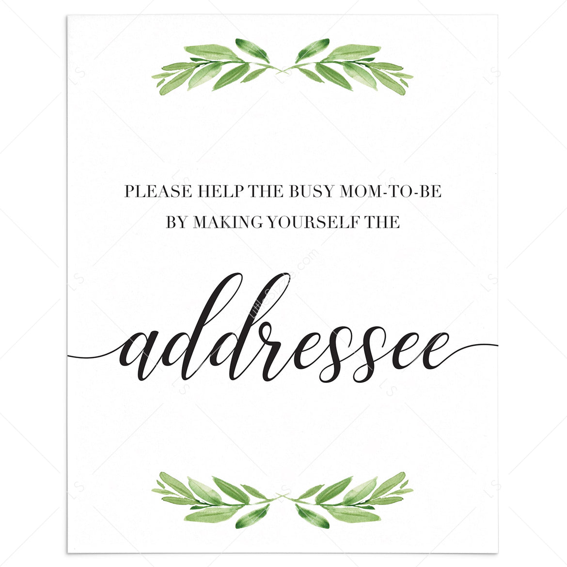 Printable Baby Shower Address Signs | Instant download – LittleSizzle