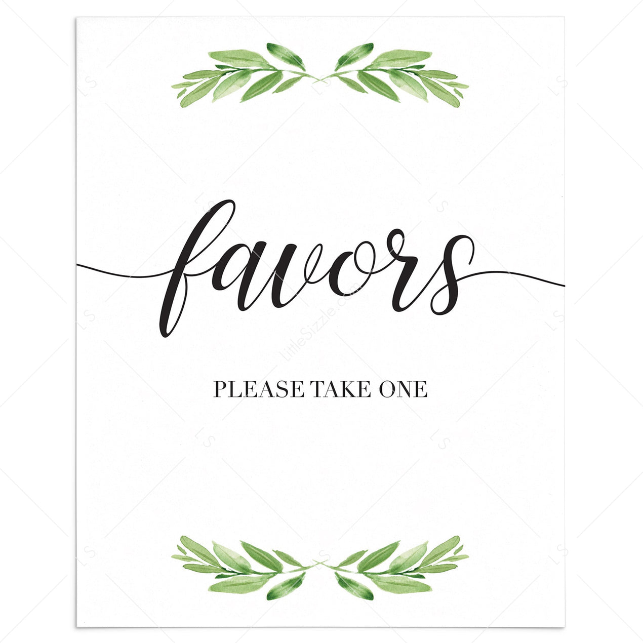 Printable party Favors table signs | Instant download – LittleSizzle