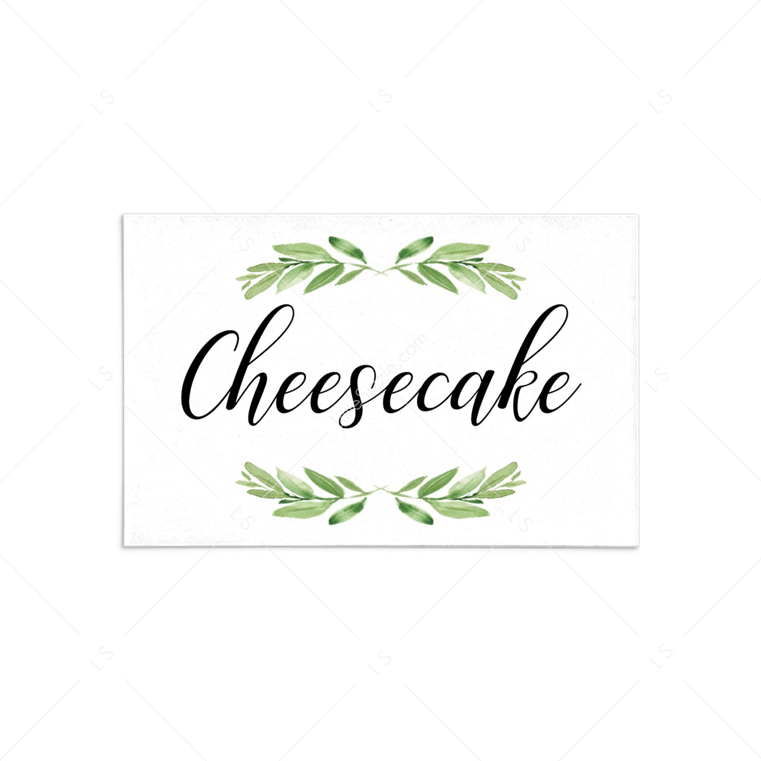 Printable Food Cards Editable PDF Templates | Instant download ...