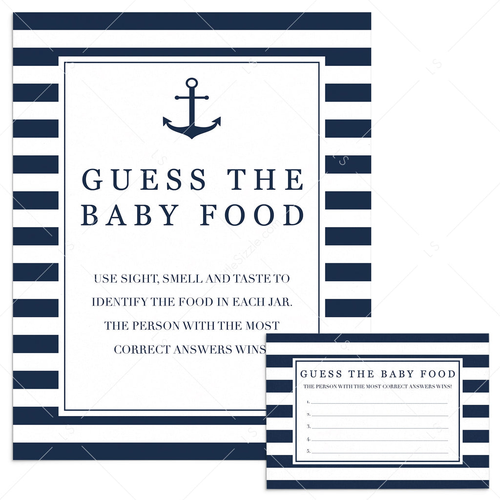 Baby Shower Game Guess The Baby Food Free Baby Shower Games By Truly
