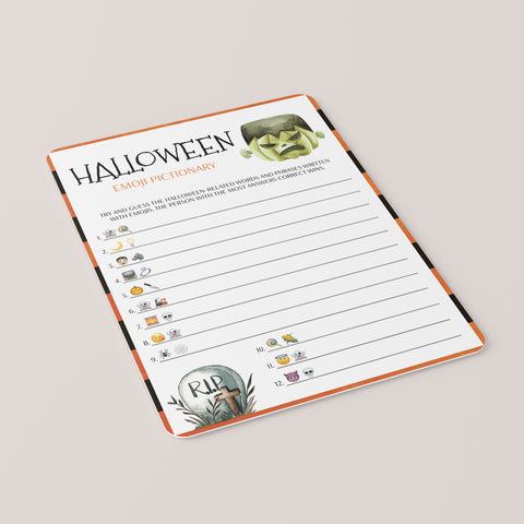 Halloween Emoji Quiz Printable | Instant Download – LittleSizzle