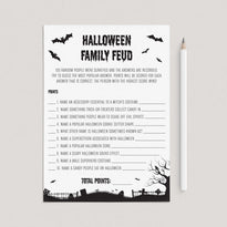 Halloween Family Feud Questions and Answers Printable – LittleSizzle
